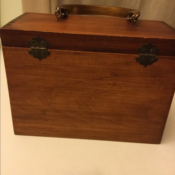 Bags | Vintage Wooden Box Purse Owls | Poshmark
